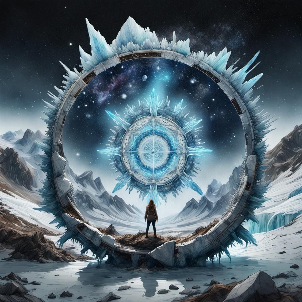Ice portal - AI Generated Artwork - NightCafe Creator