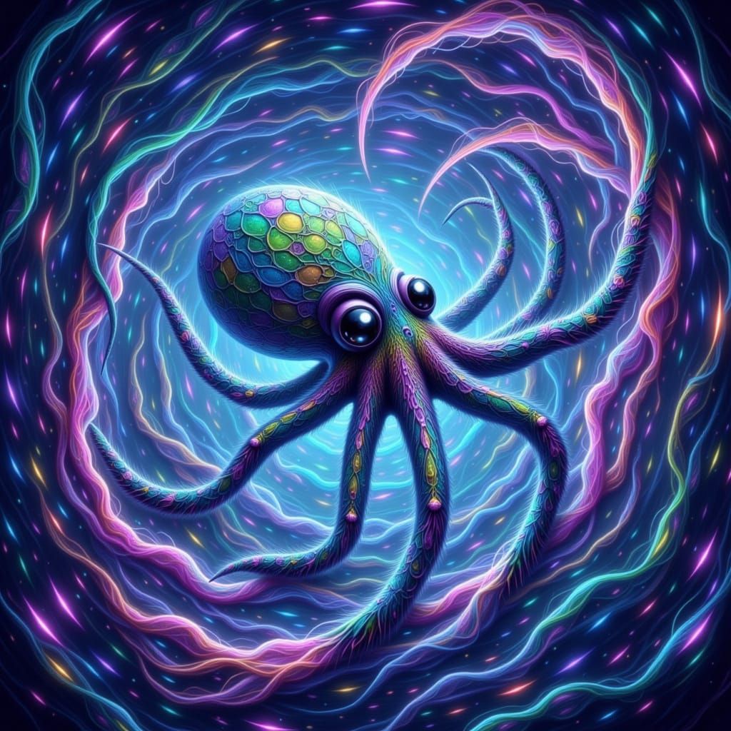 Ethereal Mr. Squishy Toes in Whimsical, Futuristic... - AI Art