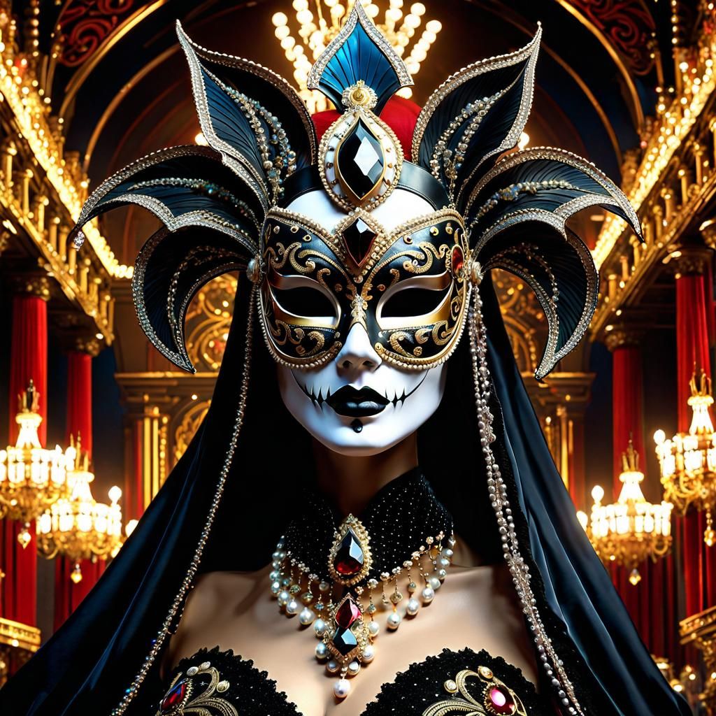 Woman in mask - AI Generated Artwork - NightCafe Creator