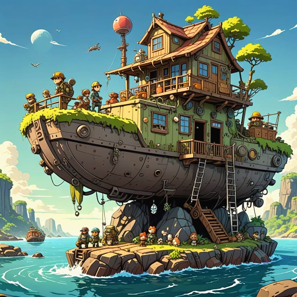 The Ironclad Outpost - Anime Characters Enjoy Whimsical Life...