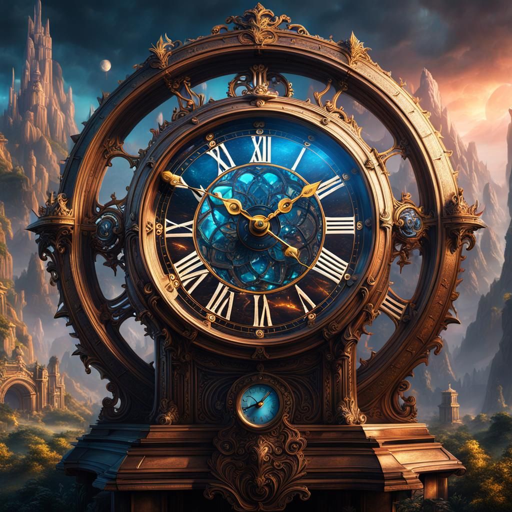 Mystherious clock - AI Generated Artwork - NightCafe Creator