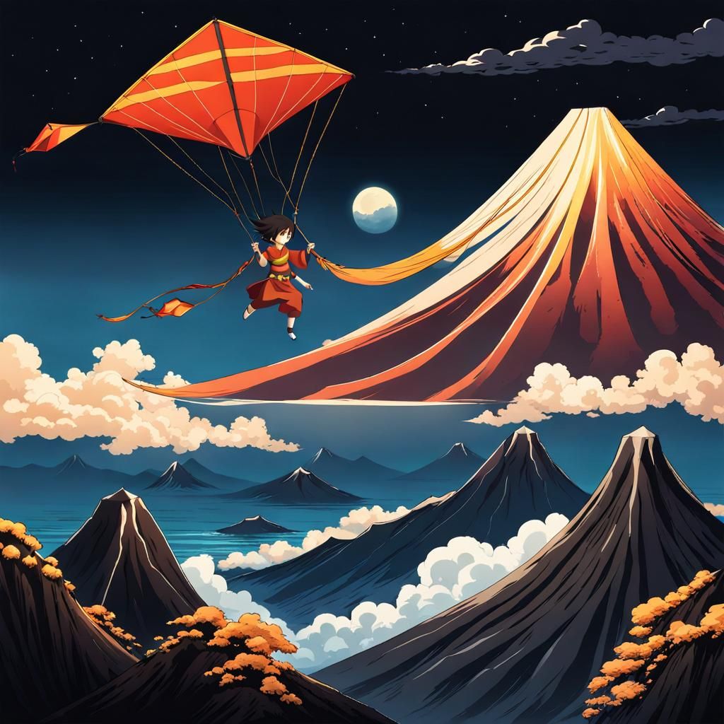 Gliding over the mountains - AI Generated Artwork - NightCafe Creator