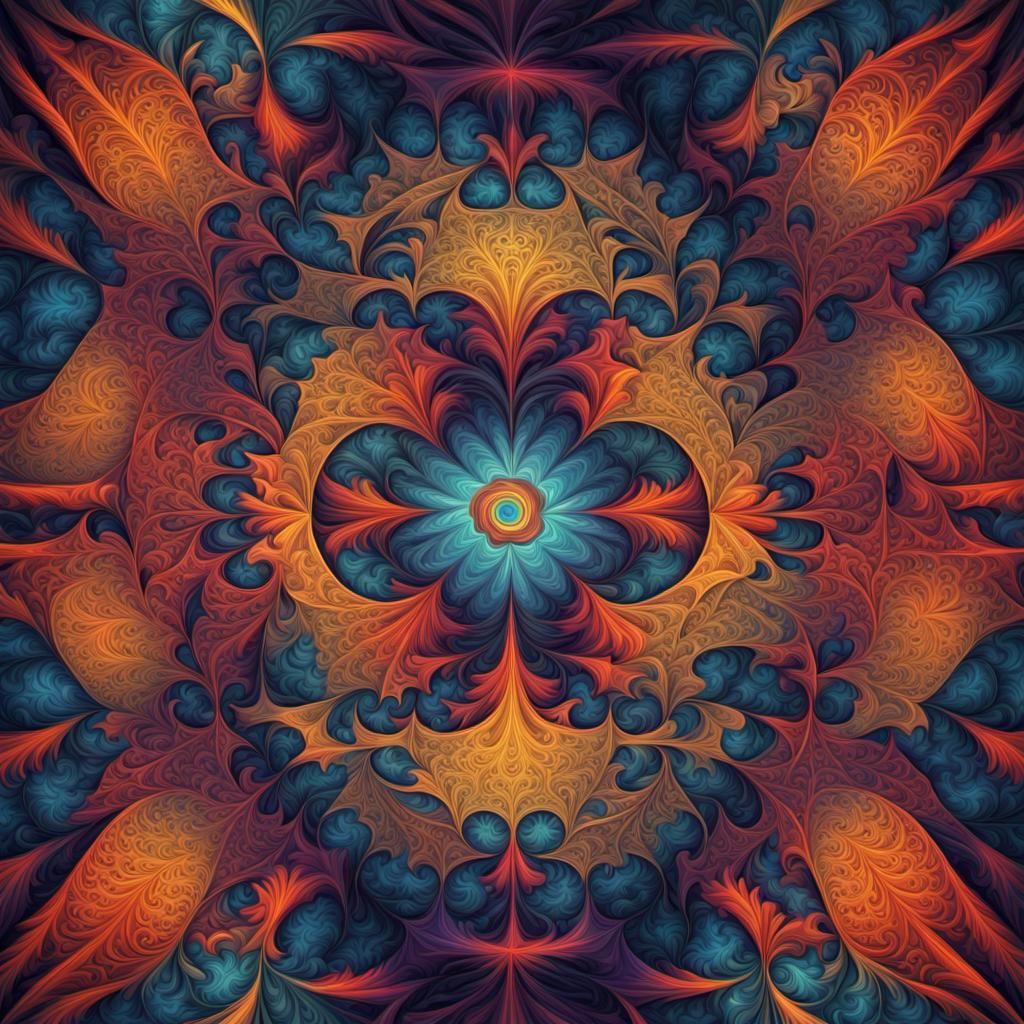 Parallax Paradox Optical Illusion Using A Fractal Algorithm With