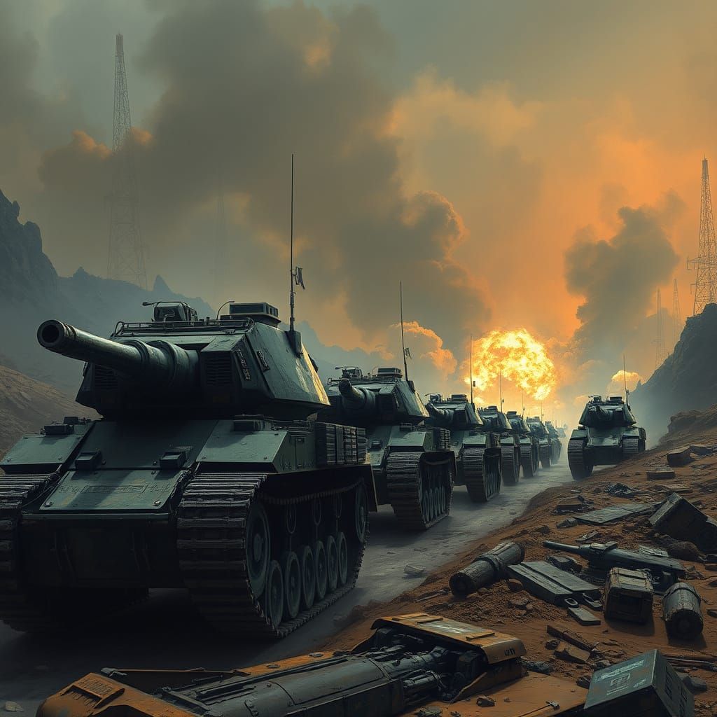 Artillery leading our way - Armored Convoy Battles Through S...