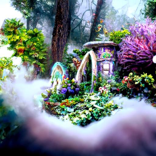 Secret Fairy Garden - AI Generated Artwork - NightCafe Creator