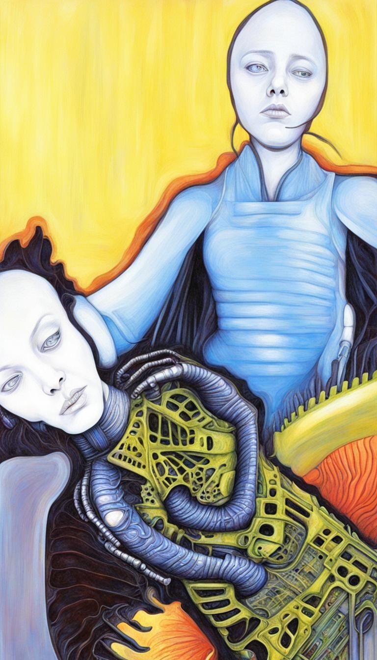 hyperdetailed H.R. Giger pop art - AI Generated Artwork - NightCafe Creator