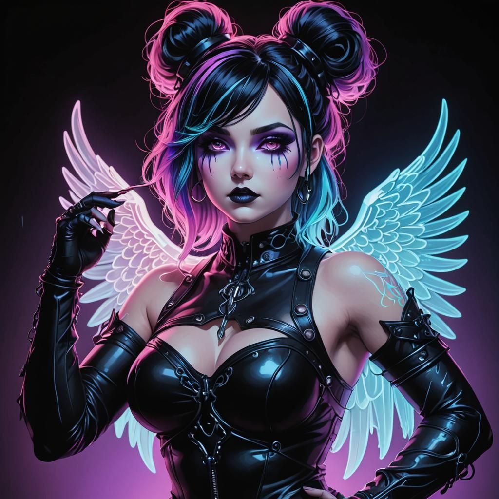 Angel or Devil? - AI Generated Artwork - NightCafe Creator