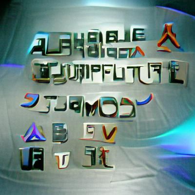 Complete alphabet futuristic - AI Generated Artwork - NightCafe Creator