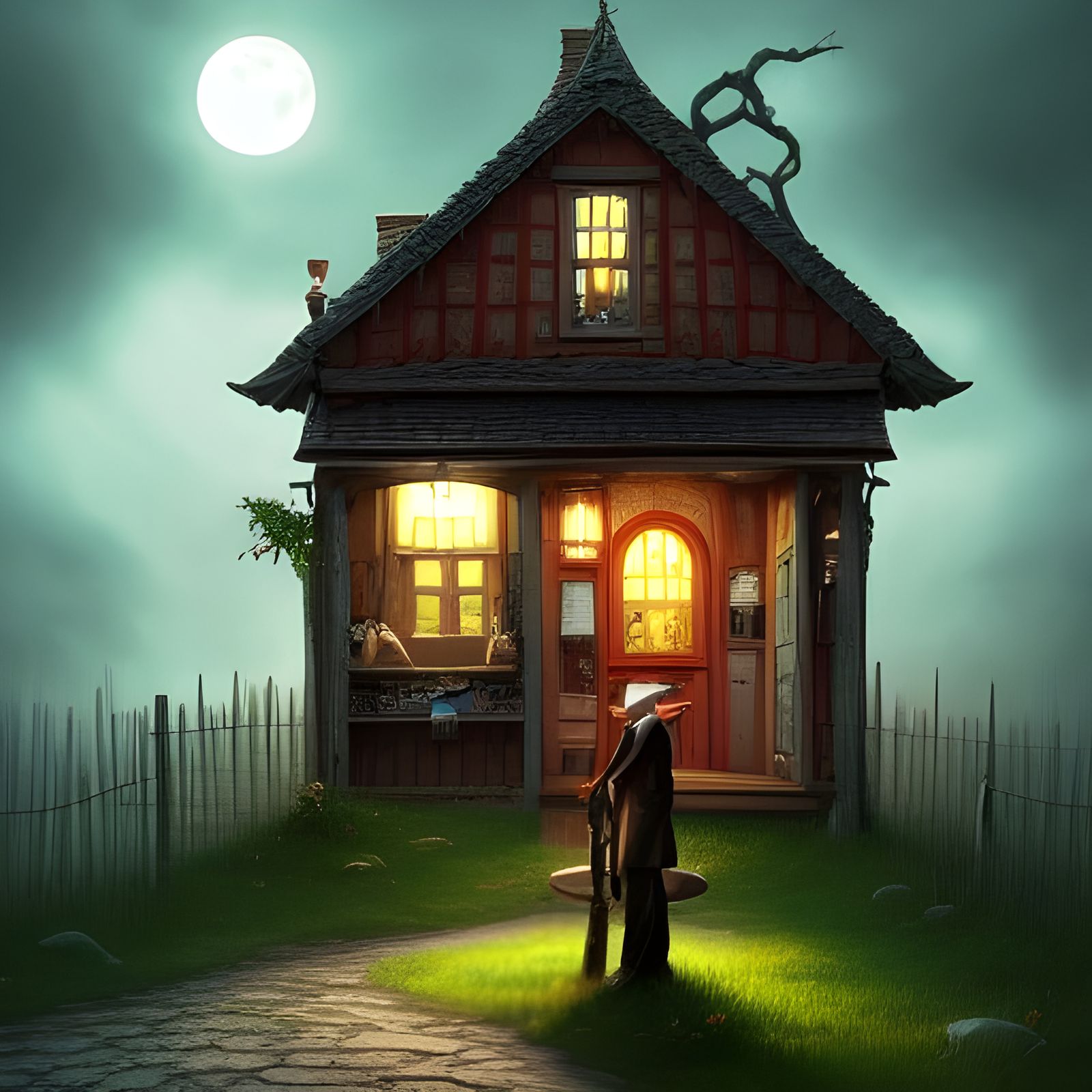 A Crooked Man with a Crooked Sixpence Against a Crooked Stile Living in ...