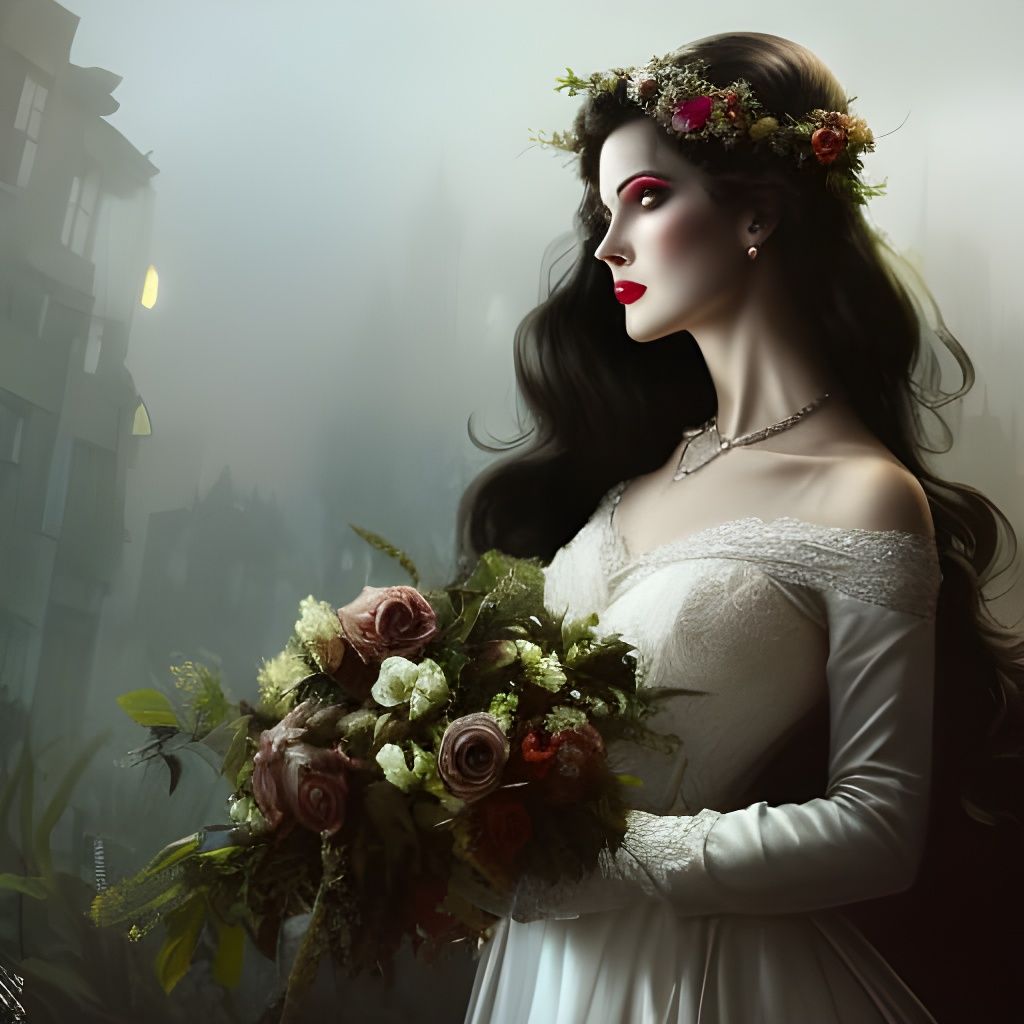 Undead bride - AI Generated Artwork - NightCafe Creator