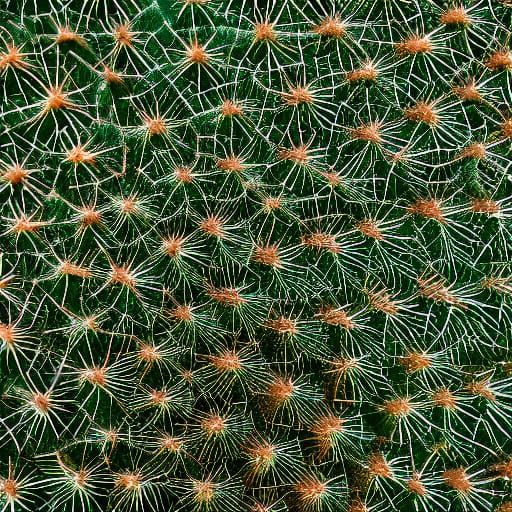 Alien Cactus in Surreal Desert Oil Painting - AI Art