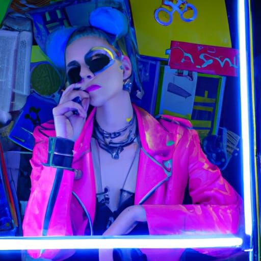 Hard neon - AI Generated Artwork - NightCafe Creator