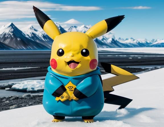 Pikachu in Alaska - AI Generated Artwork - NightCafe Creator