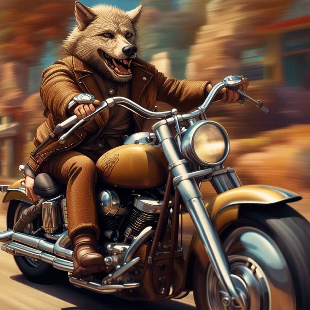 Wolf Rider - AI Generated Artwork - NightCafe Creator