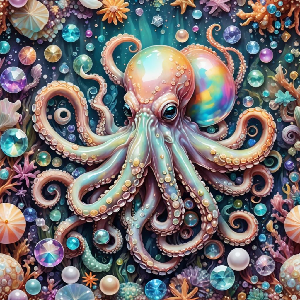 Pastel Octopus - AI Generated Artwork - NightCafe Creator