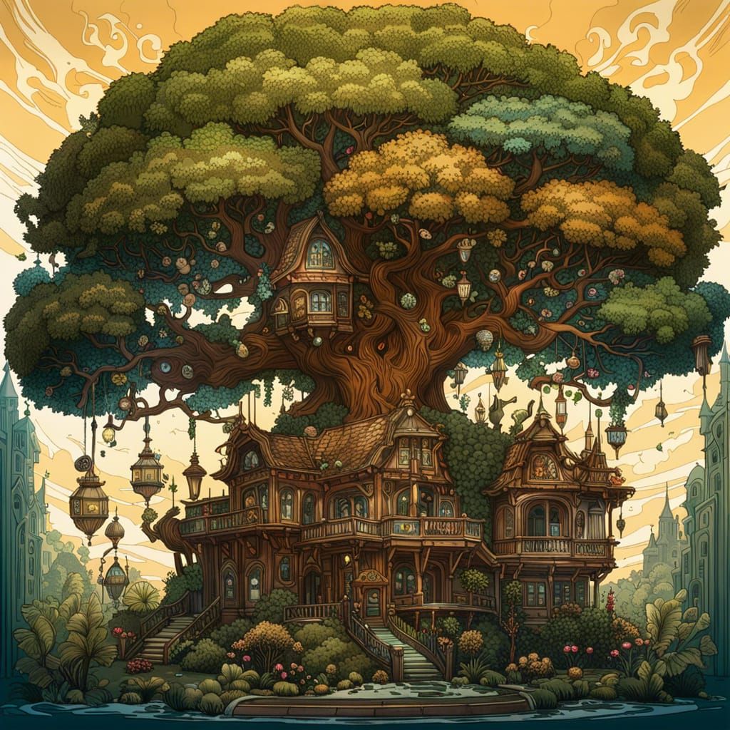 Living tree - AI Generated Artwork - NightCafe Creator