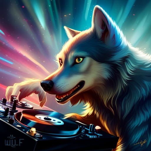 DJ wolf - AI Generated Artwork - NightCafe Creator