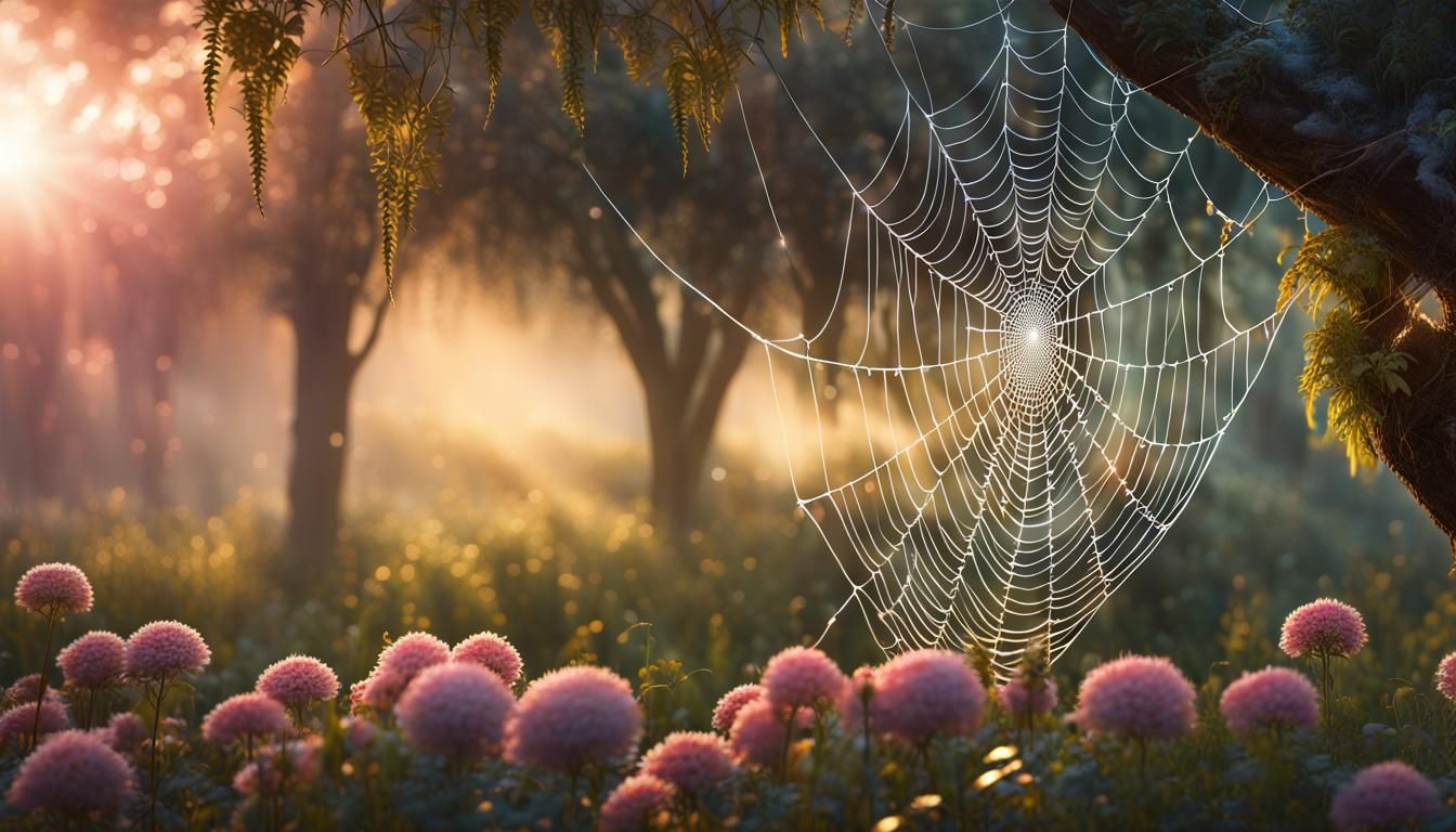 Spring webs - AI Generated Artwork - NightCafe Creator