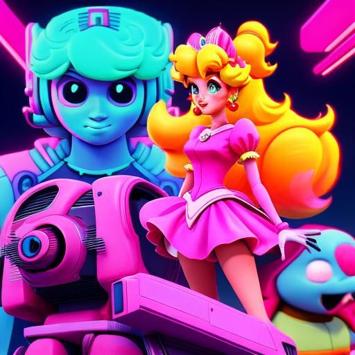 Princess Peach - AI Generated Artwork - NightCafe Creator