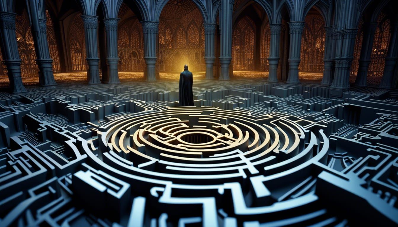 The Labyrinth Keeper - AI Generated Artwork - NightCafe Creator