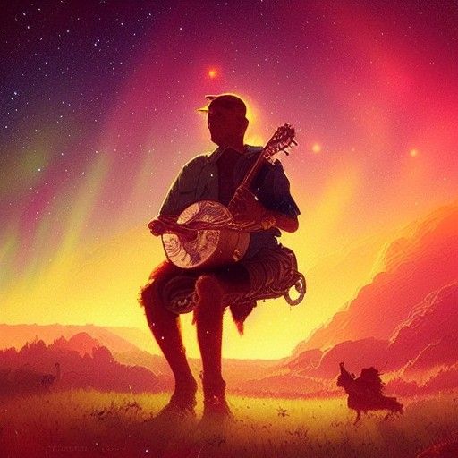 banjo boy - AI Generated Artwork - NightCafe Creator