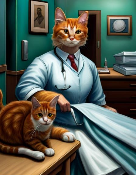 Cat Doc - AI Generated Artwork - NightCafe Creator