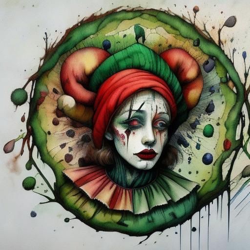 Clowning , life and death - AI Generated Artwork - NightCafe Creator