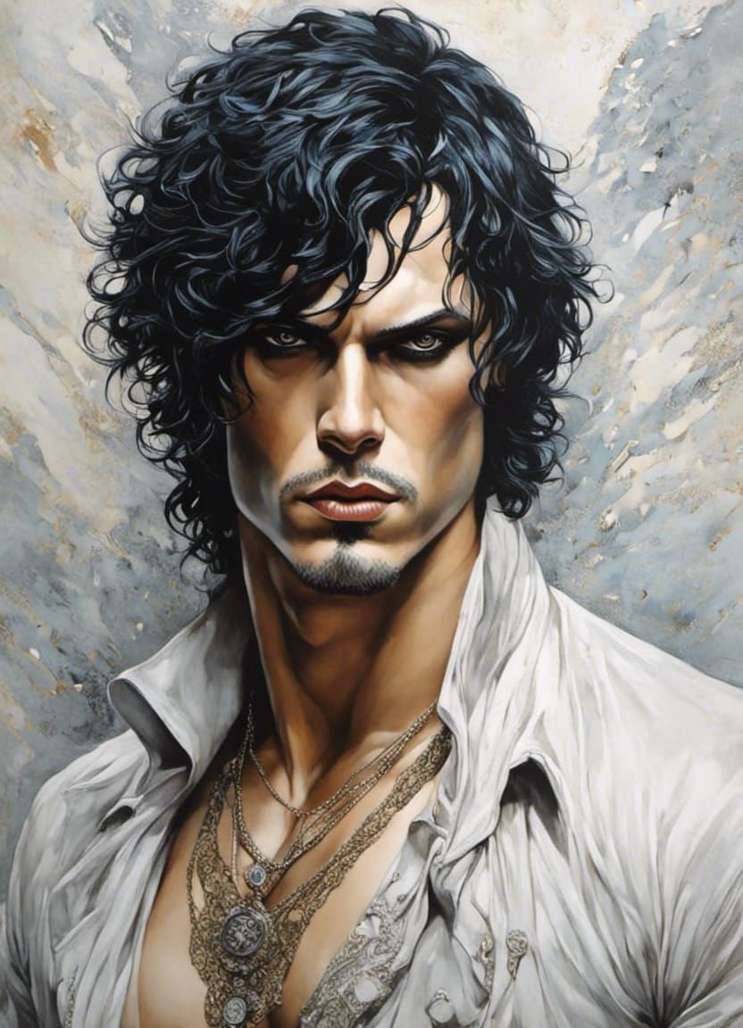 stone sculpture of bust, marble granite texture, pale white dull ...