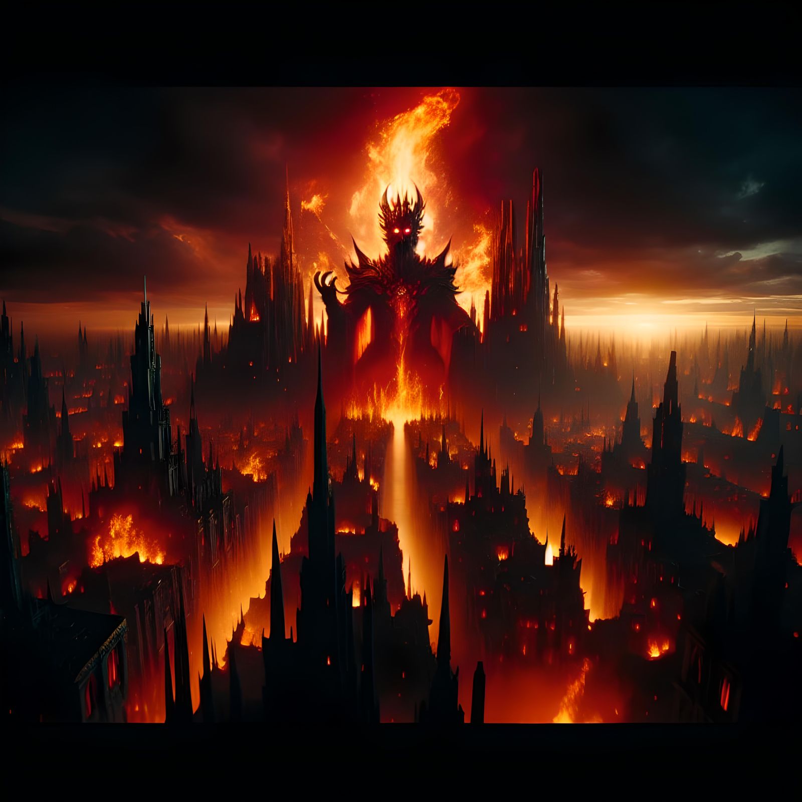 Hell City - AI Generated Artwork - NightCafe Creator