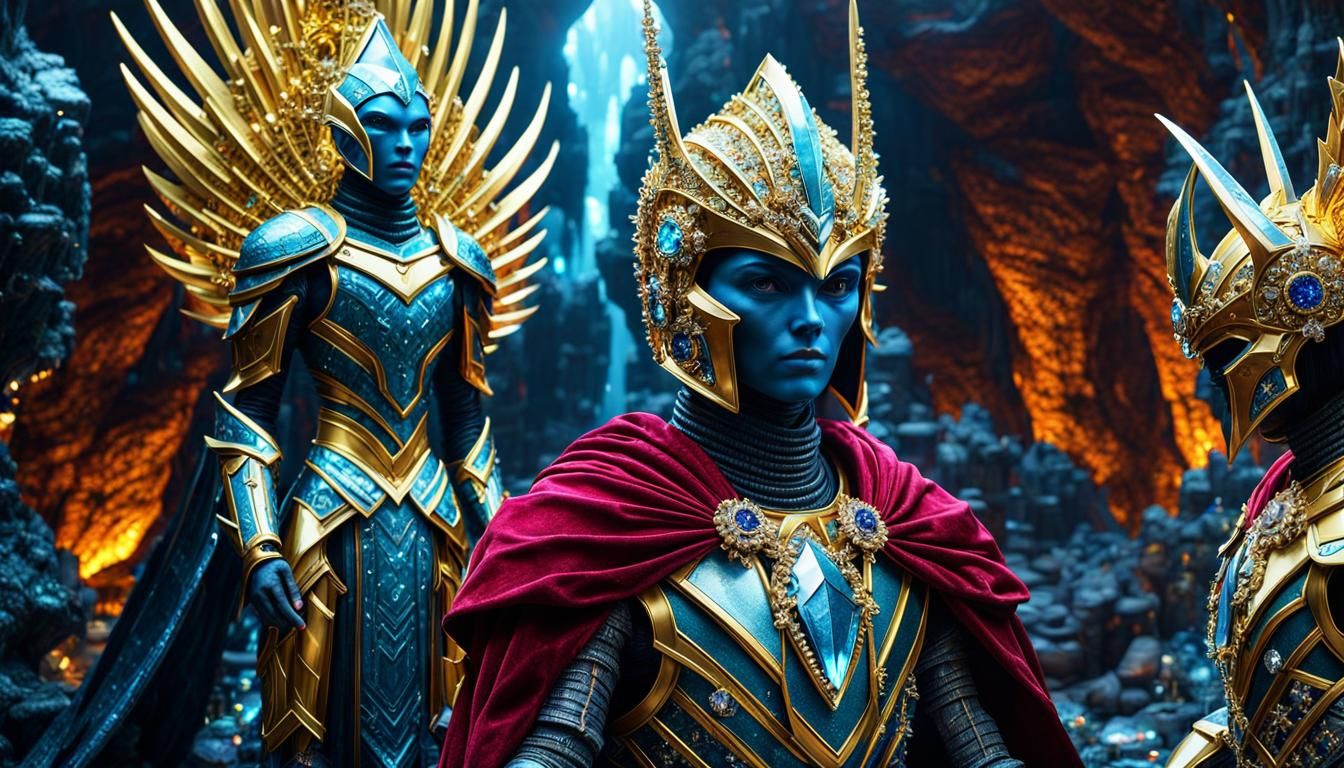 Alien Knights - AI Generated Artwork - NightCafe Creator