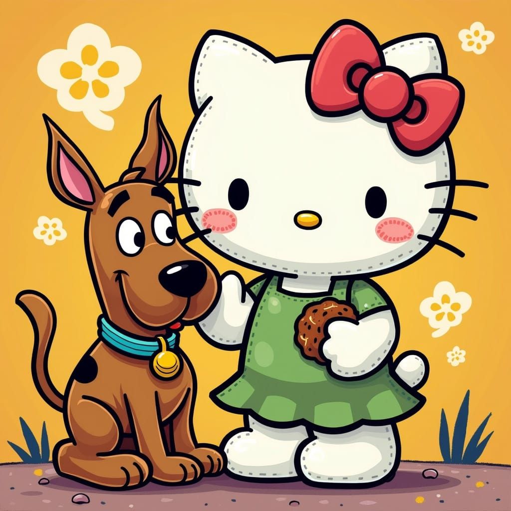 Hello Kitty and Scooby Doo - Hello Kitty and Scooby Doo in P...