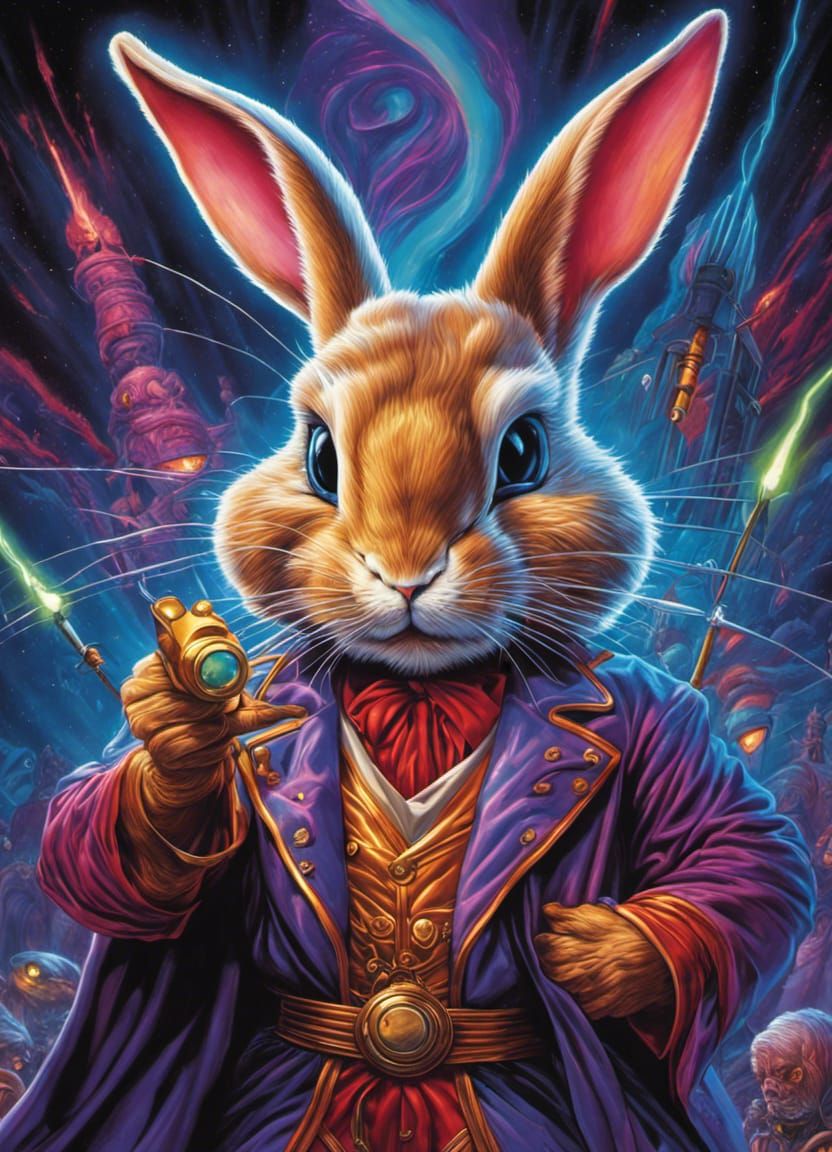 An Anthropomorphic Bunny as a Mighty Super Wizard, Artwork by Jason ...