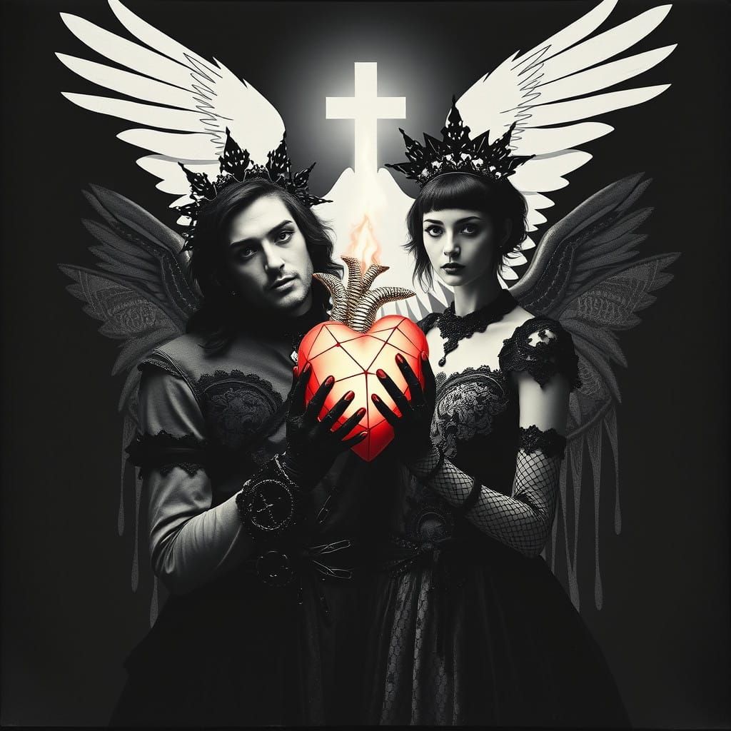 Punk Faith, Our Lord Goth Jesus , Our Lady Of Social Awareness wearing ...