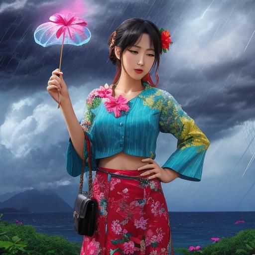 ⛈️ 🌺 - AI Generated Artwork - NightCafe Creator