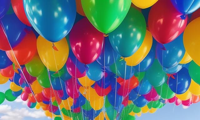 One Million Balloons Life - AI Generated Artwork - NightCafe Creator