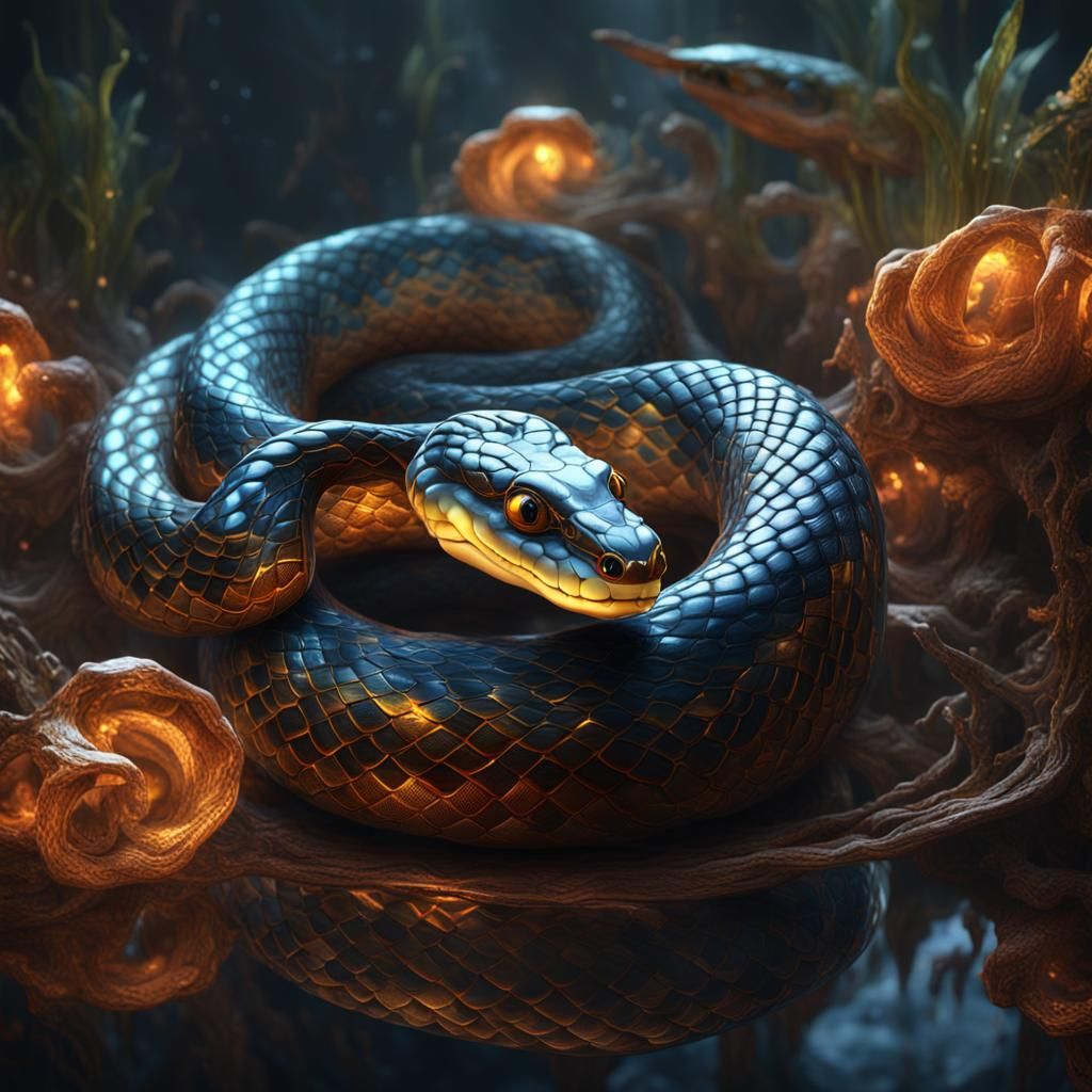 Final snake - AI Generated Artwork - NightCafe Creator