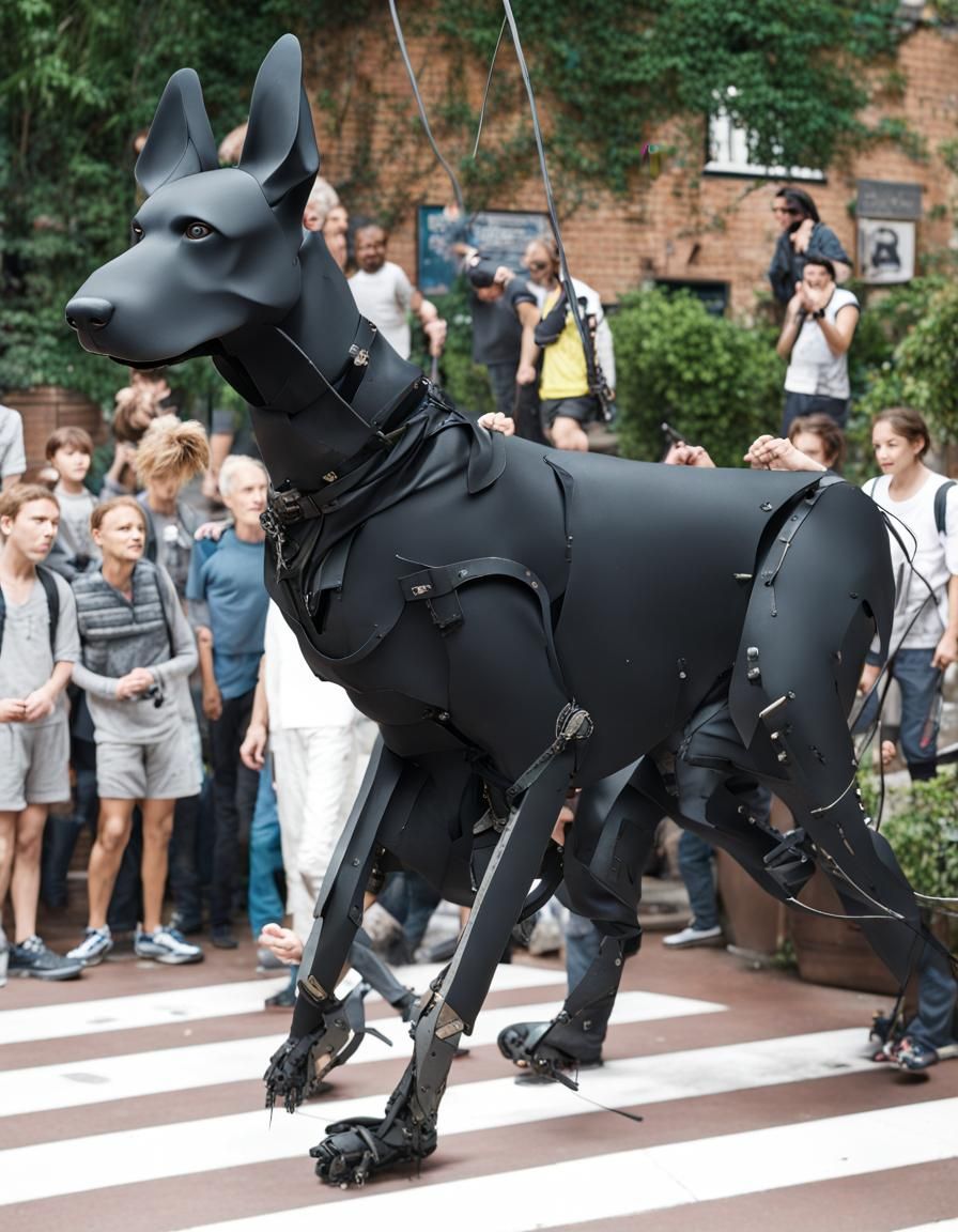 The metal dog of royal the luxe giants - AI Generated Artwork ...