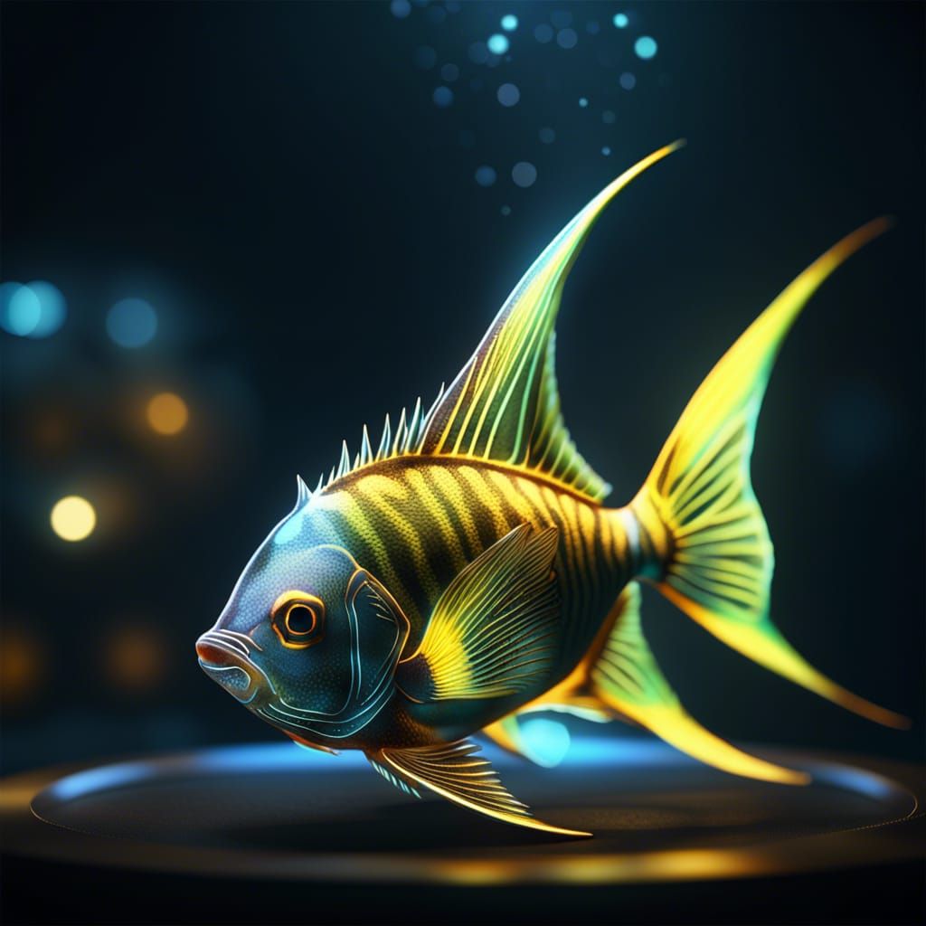 Iridescent fish - AI Generated Artwork - NightCafe Creator