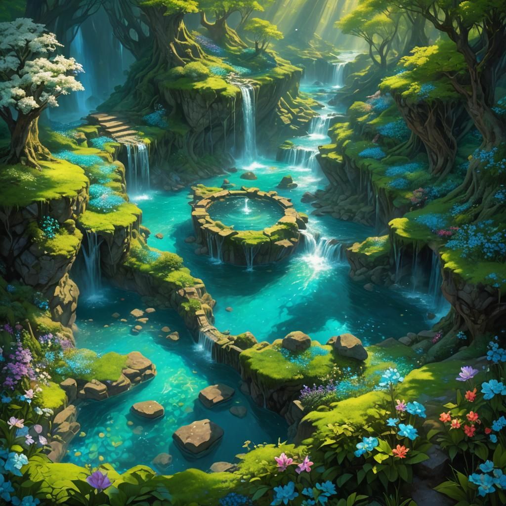Magical Well - AI Generated Artwork - NightCafe Creator