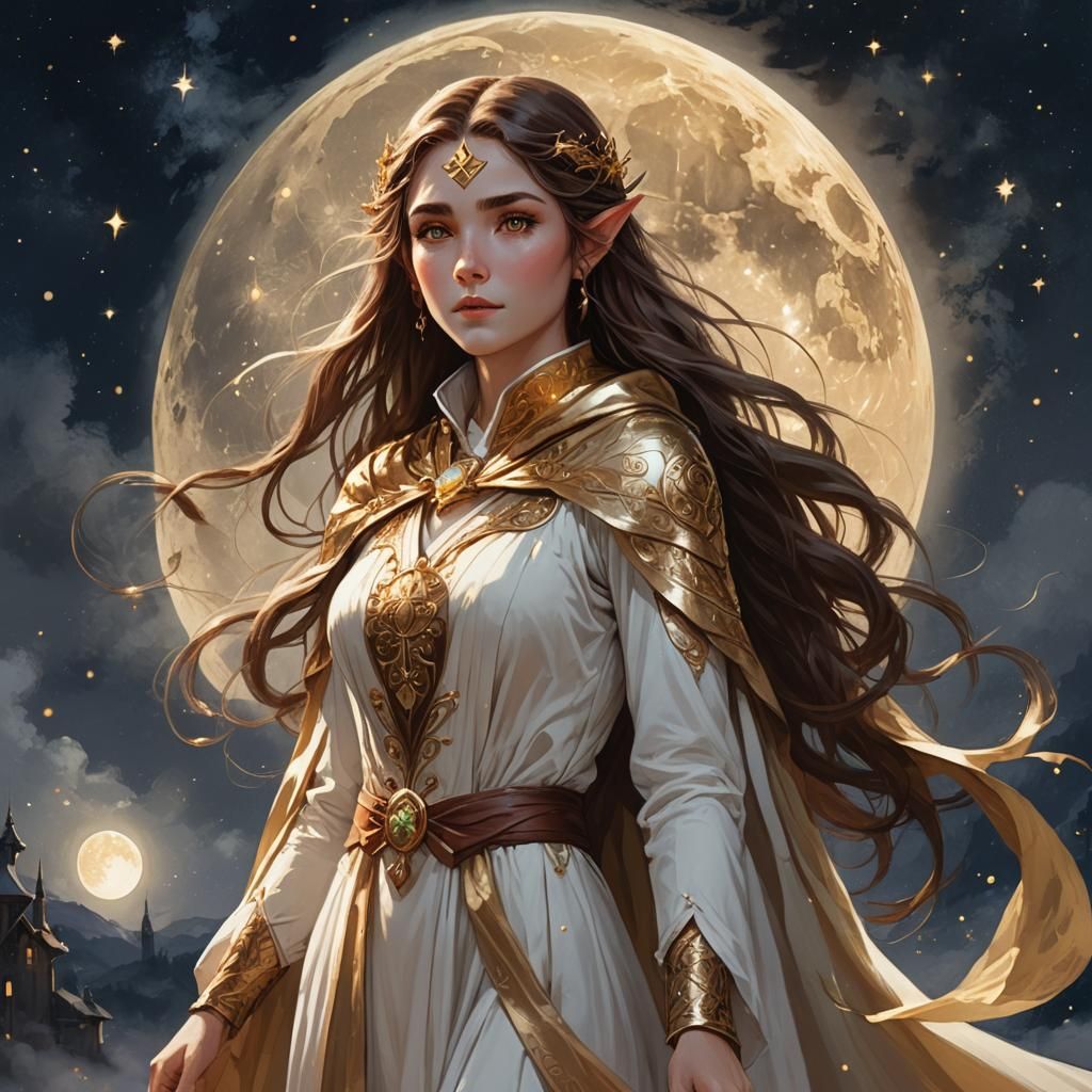 Moon Elf - AI Generated Artwork - NightCafe Creator