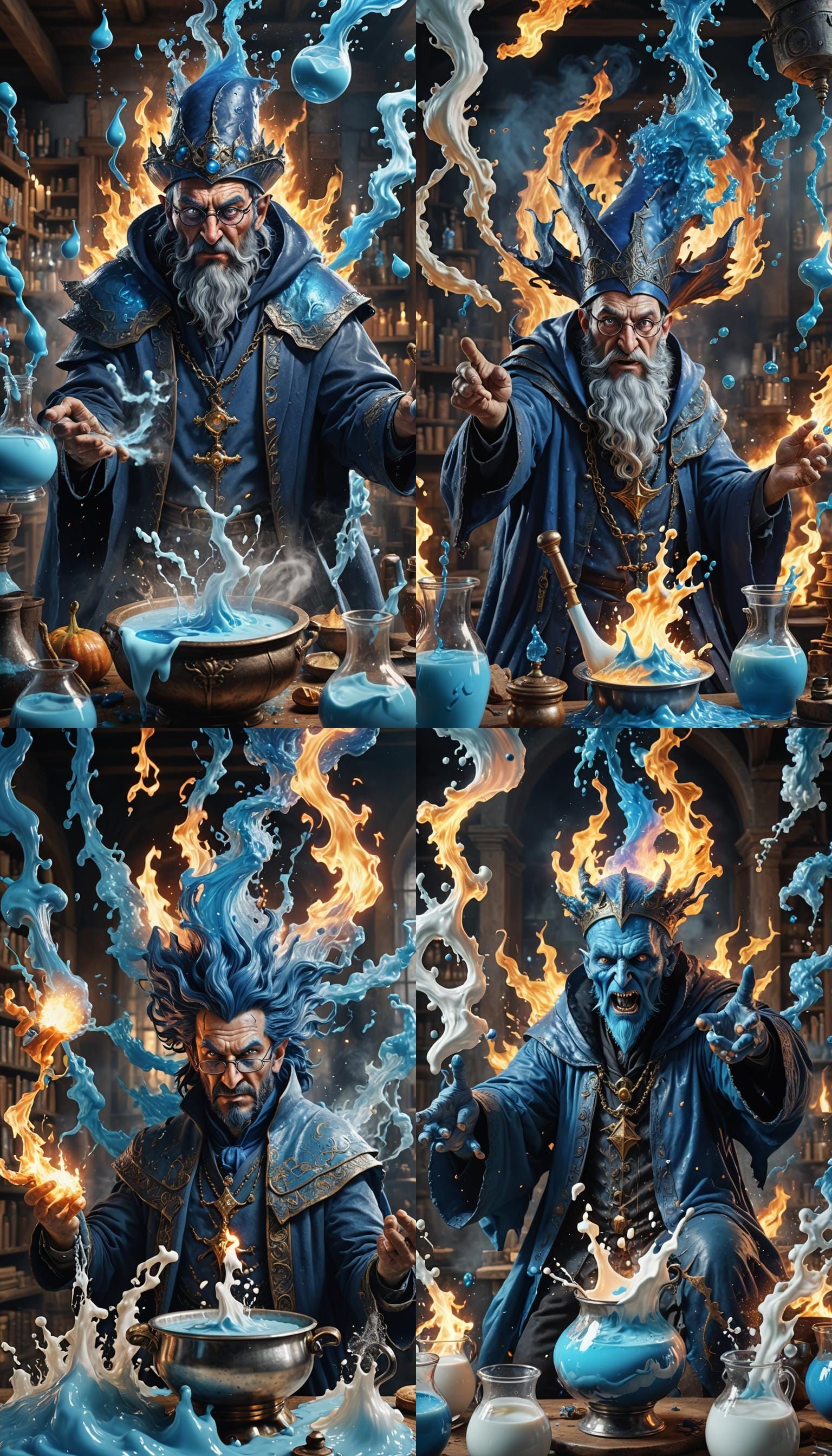 Epic psychedelic evil alchemist - AI Generated Artwork - NightCafe Creator