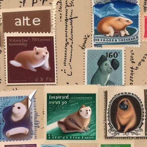 Stamps - AI Generated Artwork - NightCafe Creator