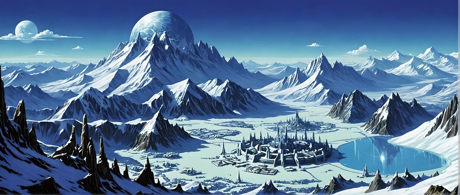 A landscape shot of Dezoris as it appears within Phantasy Star I - AI ...