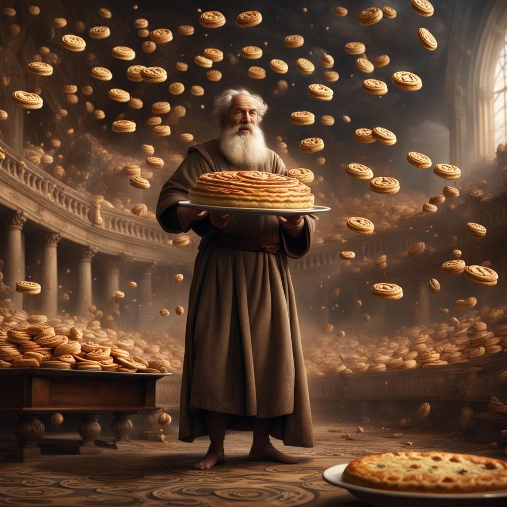 Archimedes of Syracuse with a pi - AI Generated Artwork - NightCafe Creator