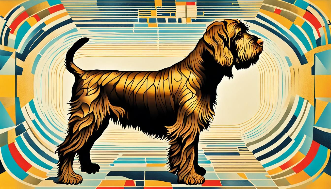 Wirehaired Pointing Griffon. - AI Generated Artwork - NightCafe Creator