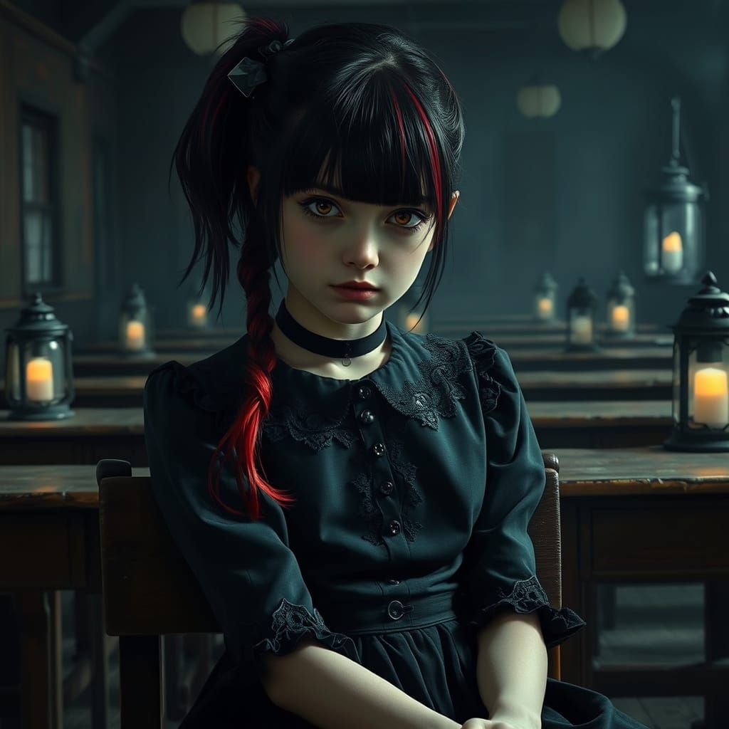 Russian Goth school girl - Gothic Russian School Girl in a ...