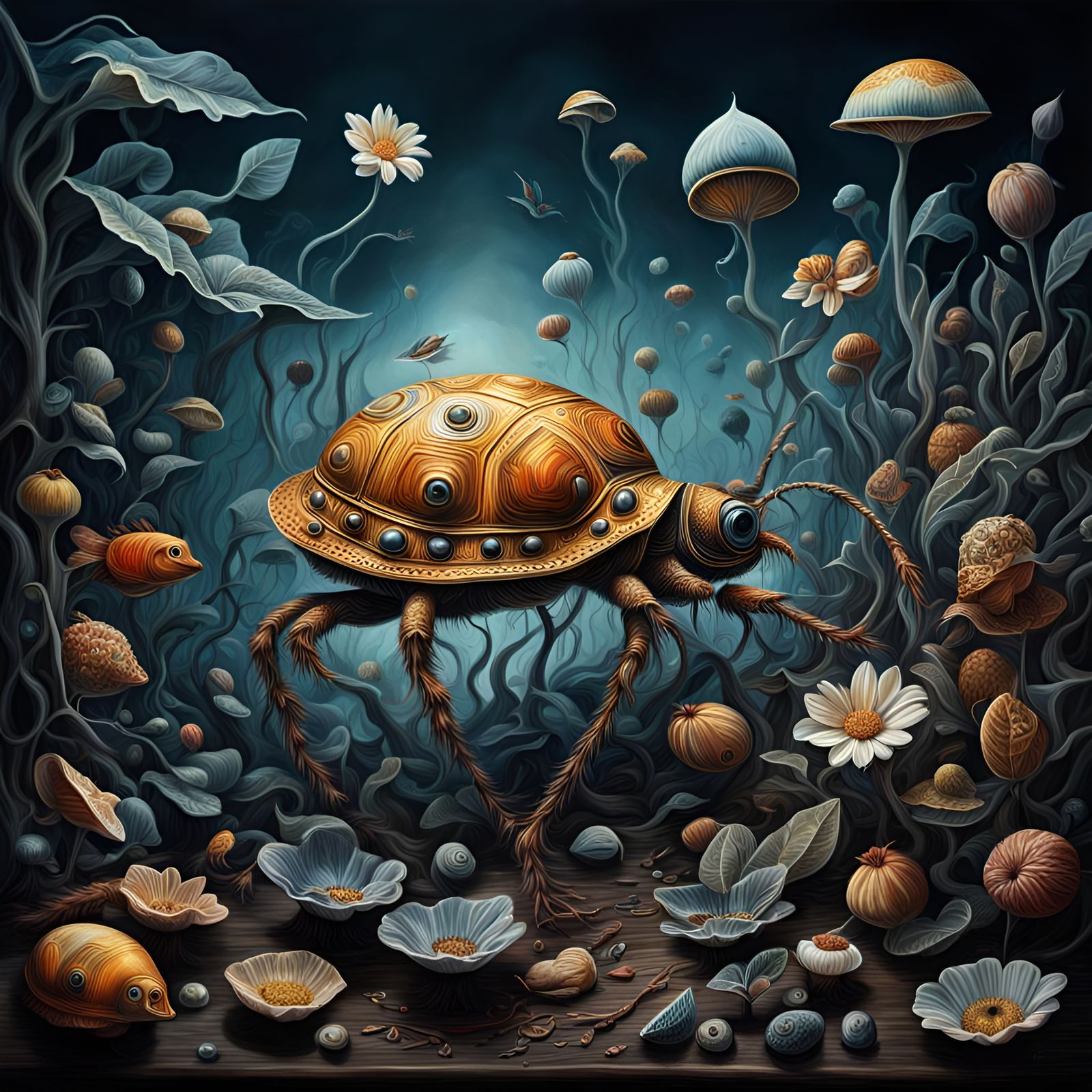 The intimate life of fleas. - AI Generated Artwork - NightCafe Creator