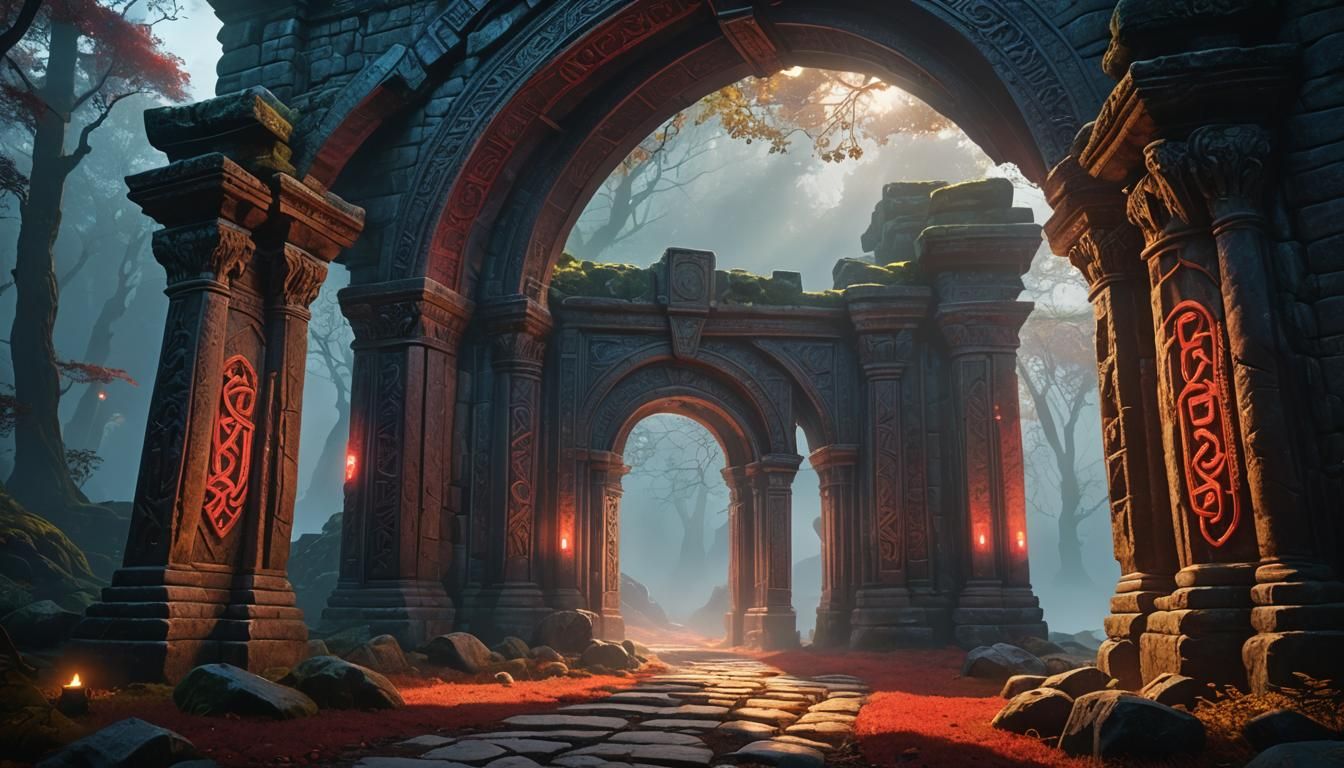 Epic Entrance - AI Generated Artwork - NightCafe Creator