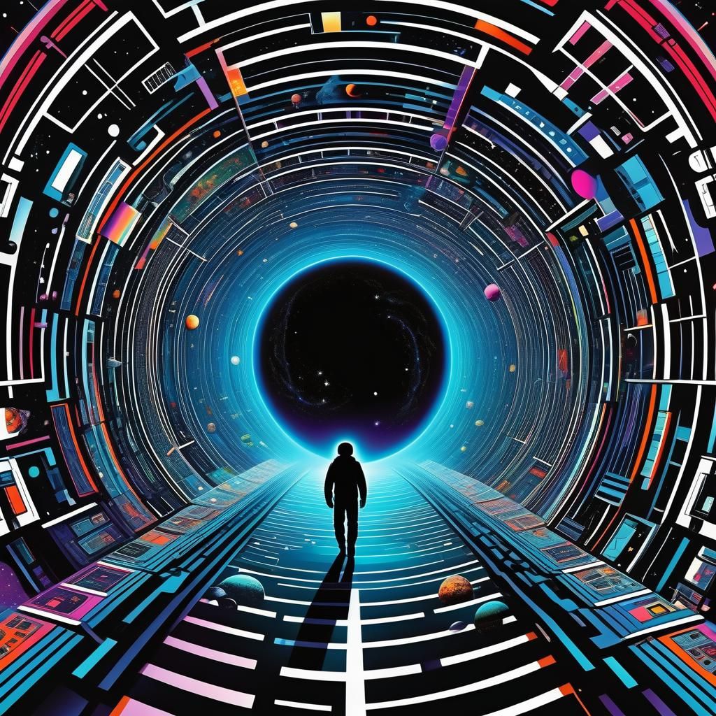 Psychedelic intergalactic fantasy, space Odyssey, mind bending, space ...