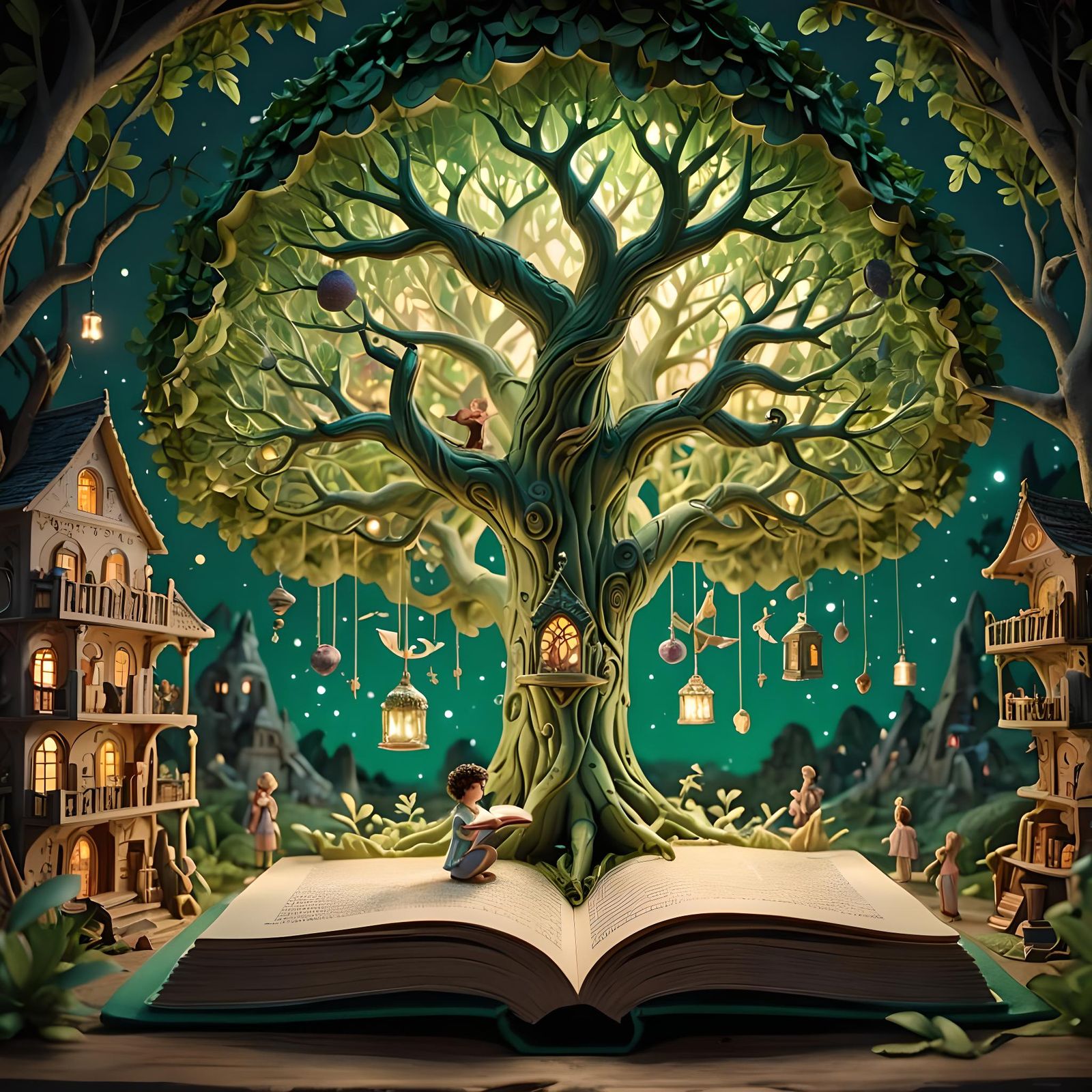 a wonderful magic childish world - AI Generated Artwork - NightCafe Creator